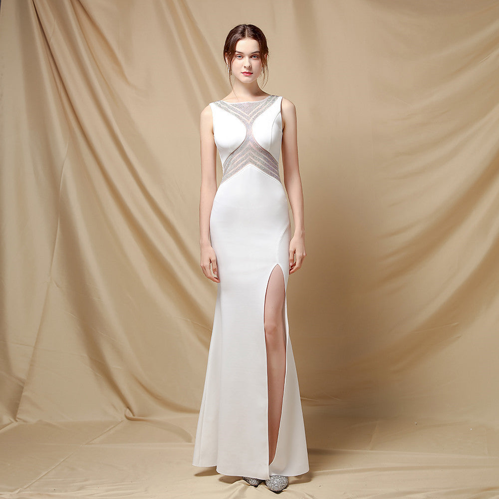Long Fishtail Neck Formal Dresses – WL Bridal & Gown